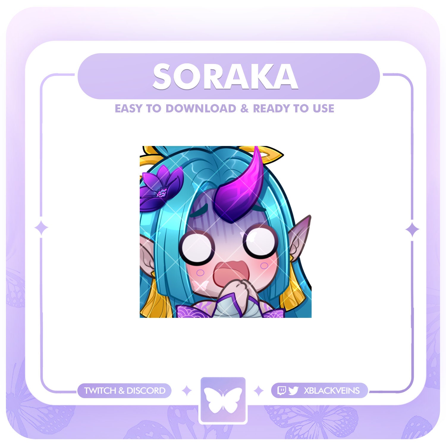 Spirit Blossom Soraka Scared Emote League of Legends Twitch - Etsy