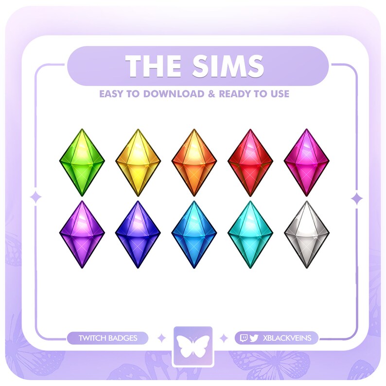 The Sims 4 Plumbob Twitch Badges the Sims Twitch Badges the Sims Series ...