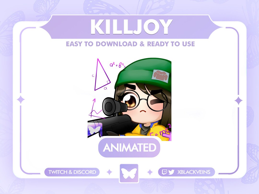 ANIMATED Killjoy Valorant Sniper Gun Emote for Twitch and Discord ...