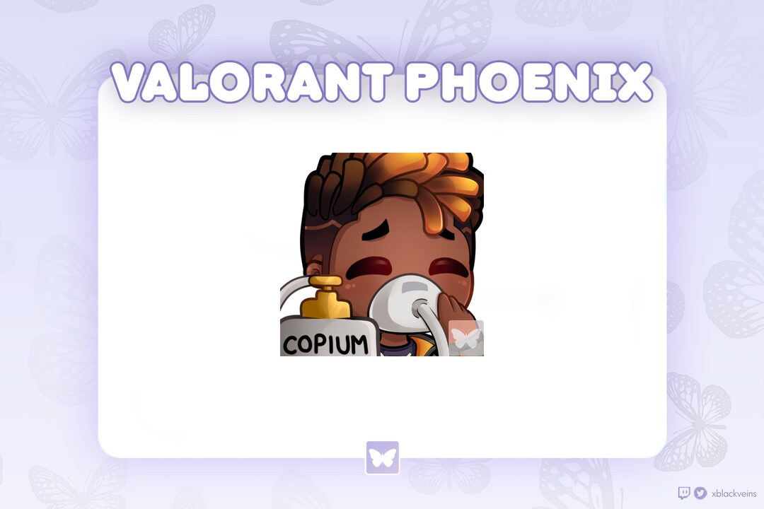 Phoenix Valorant Copium Emote for Twitch and Discord - Etsy