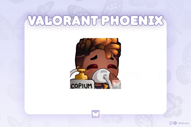 Phoenix Valorant Copium Emote for Twitch and Discord - Etsy UK