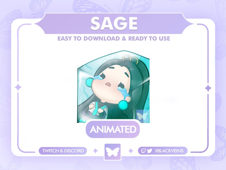 ANIMATED Sage Valorant Cry Emote for Twitch and Discord - Etsy