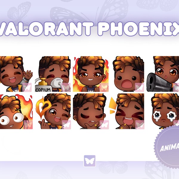 Valorant Emotes Twitch Emote Phoenix - Etsy