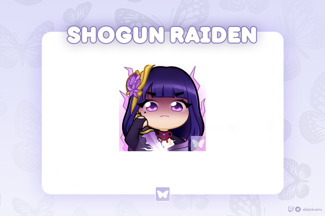Raiden Shogun Genshin Impact Sword Emote for Twitch and - Etsy Canada