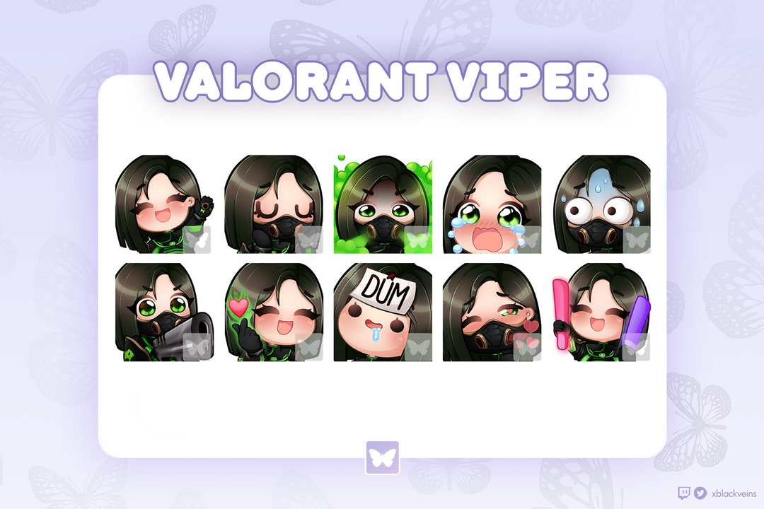 Viper Valorant Emotes for Twitch and Discord Pack of 10 - Etsy Canada
