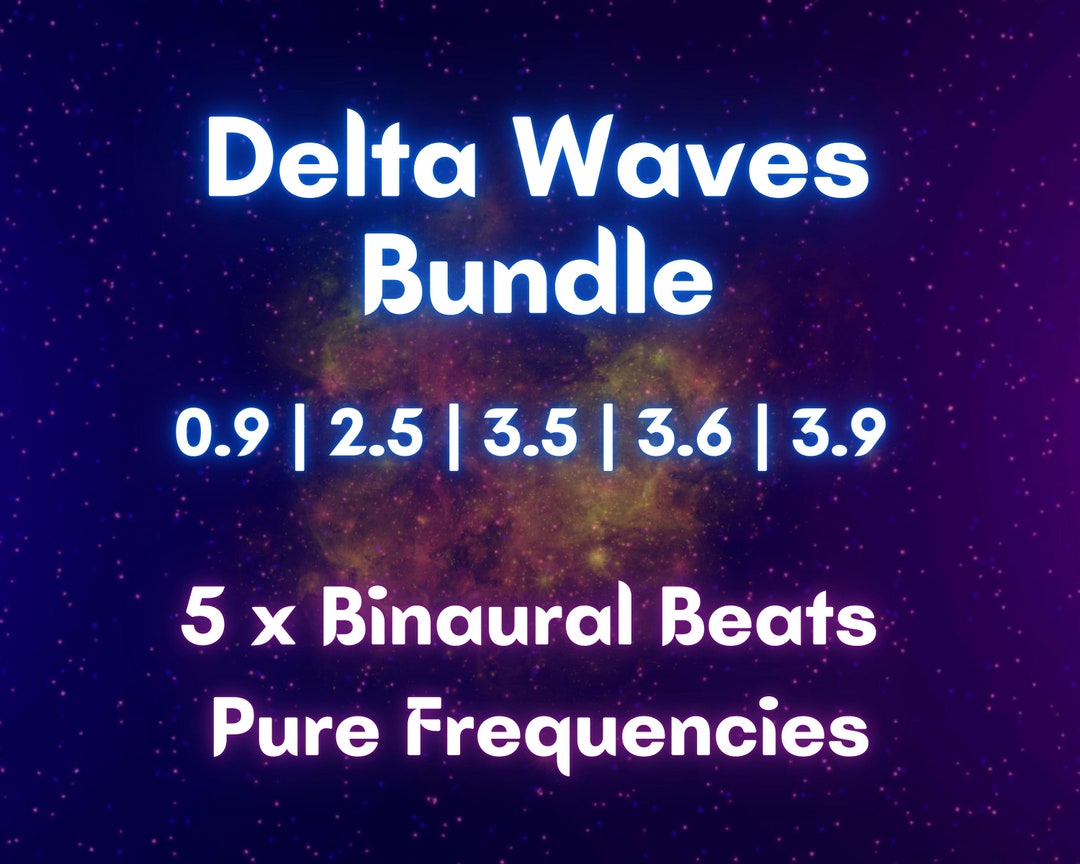 Delta Waves Binaural Beats Bundle 5 X Hz Frequencies 0.9 Hz, 2.5 Hz, 3. ...