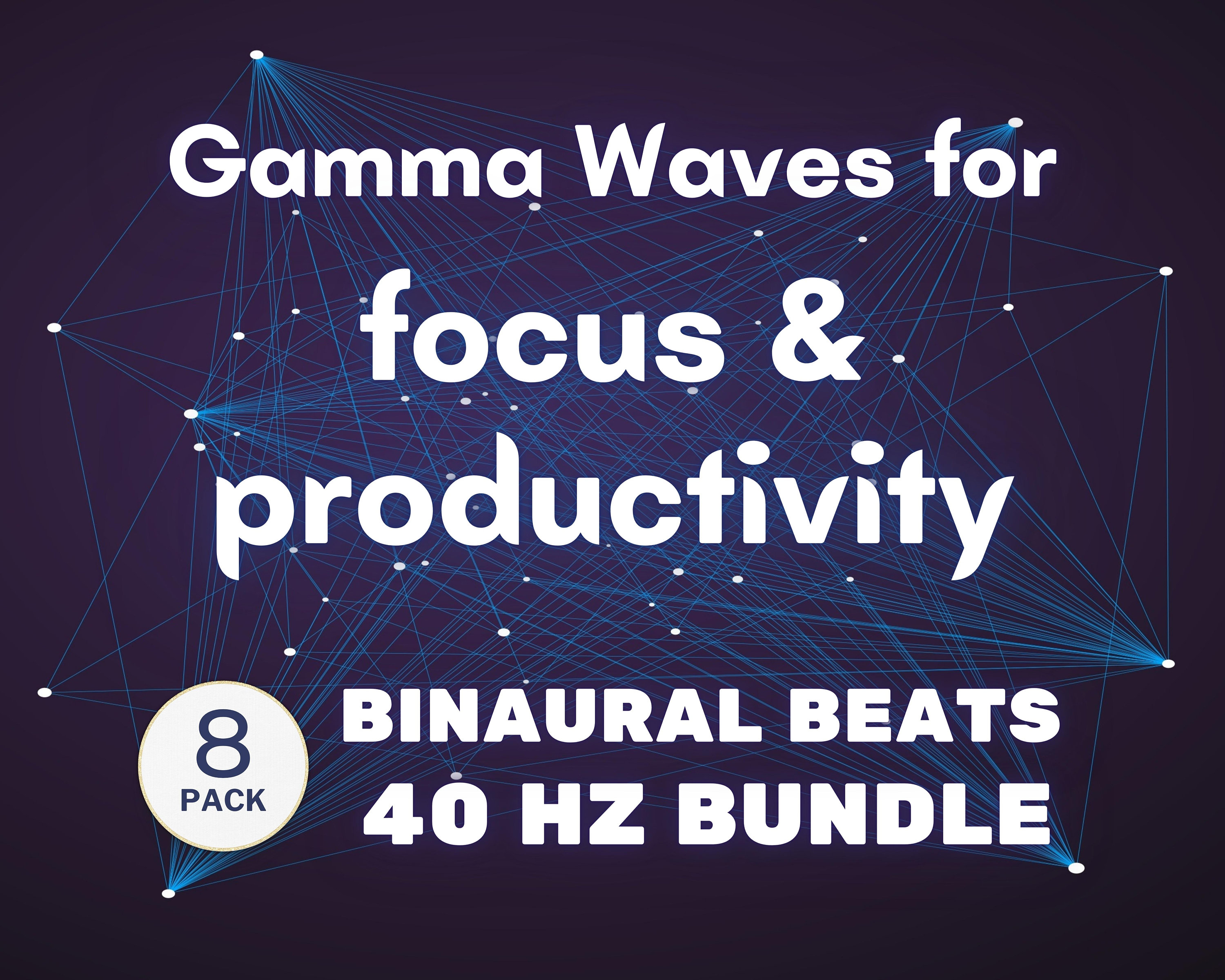 40 Hz Gamma Waves Frequency - Binaural Beats 8-pack Audio - Pure Sound ...