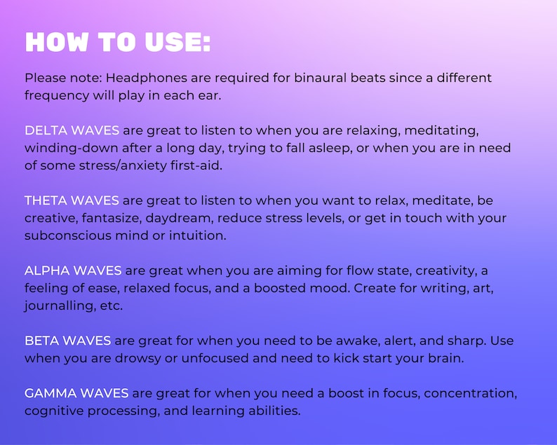 Binaural Beats Pure Tones Super Hz Bundle - 20 Frequencies - Delta ...