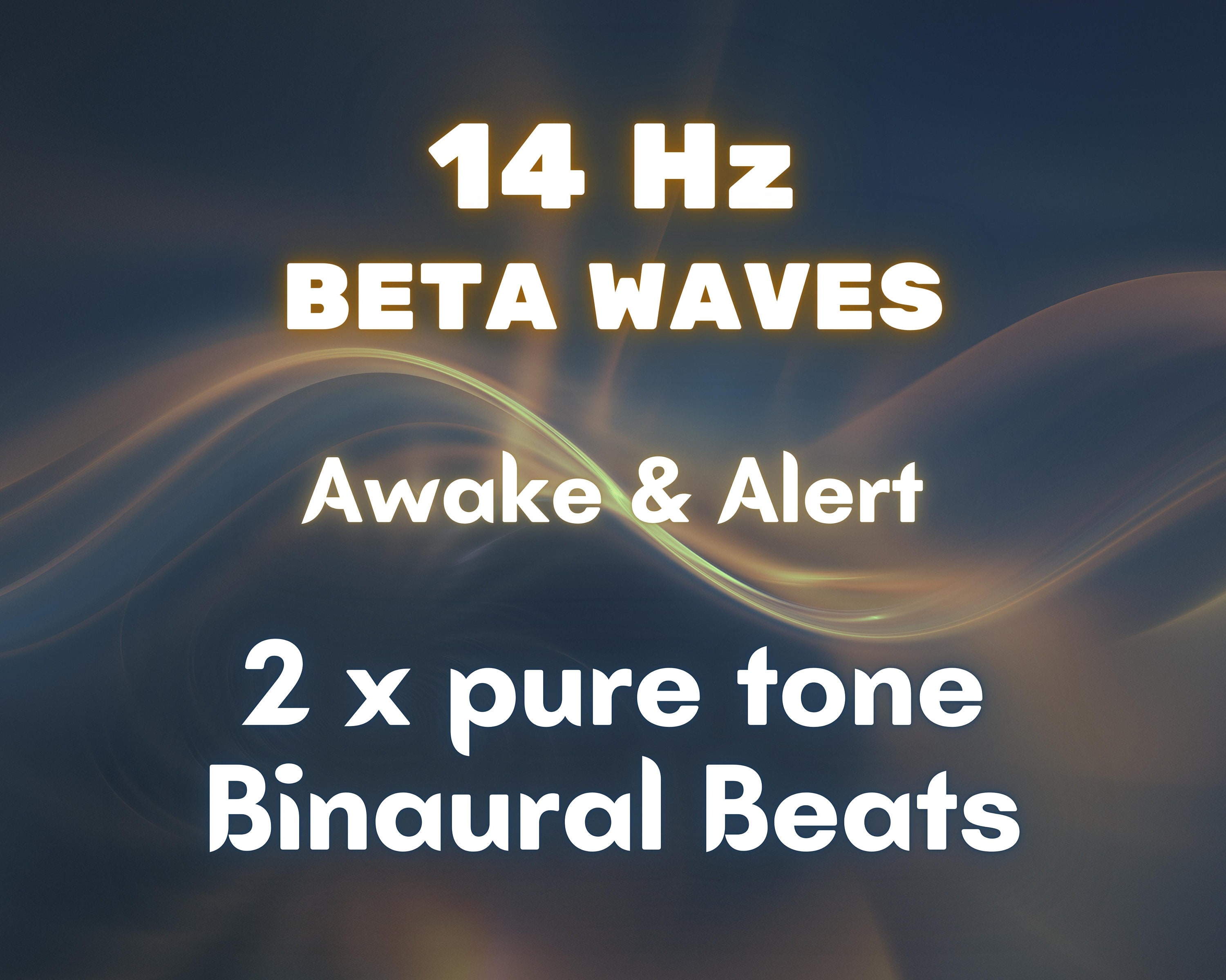 14 Hz Frequency Beta Waves 2-pack Pure Tone Binaural Beats Beta Brain ...
