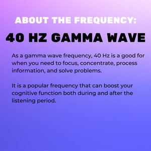 40 Hz Frequency Gamma Waves - Pure Tone Binaural Beat for Improved ...