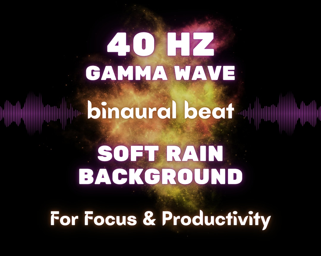 40 Hz Gamma Waves Frequency - Binaural Beat & Soft Rain Sounds ...