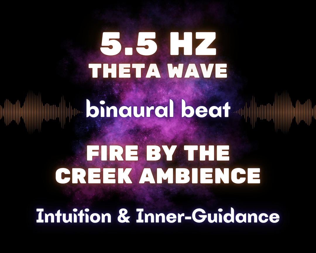 5.5 Hz Theta Waves Frequency Binaural Beat and Nature Sounds Fire by ...
