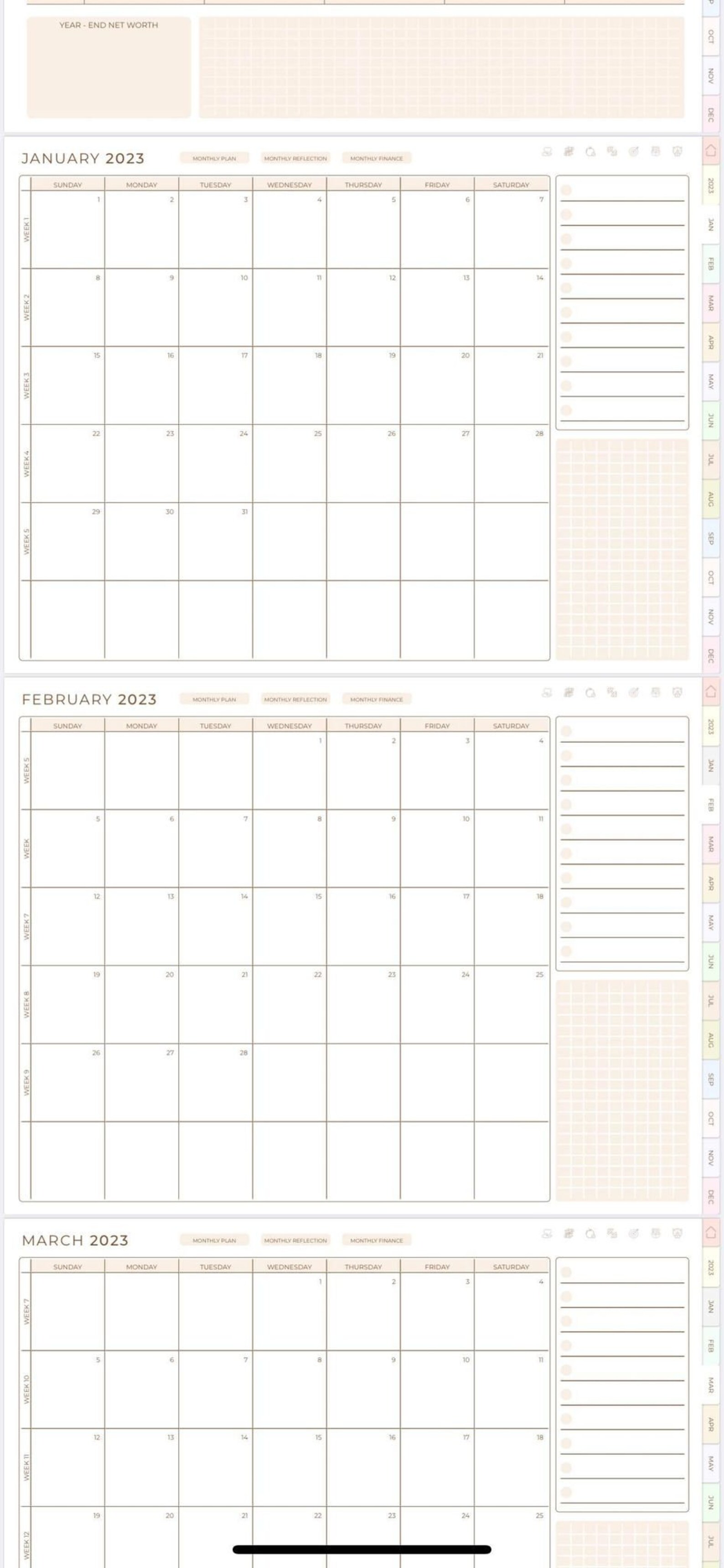 Digital Planner 2022 2023 2024 Undated, iPad Planner, Daily Planner ...