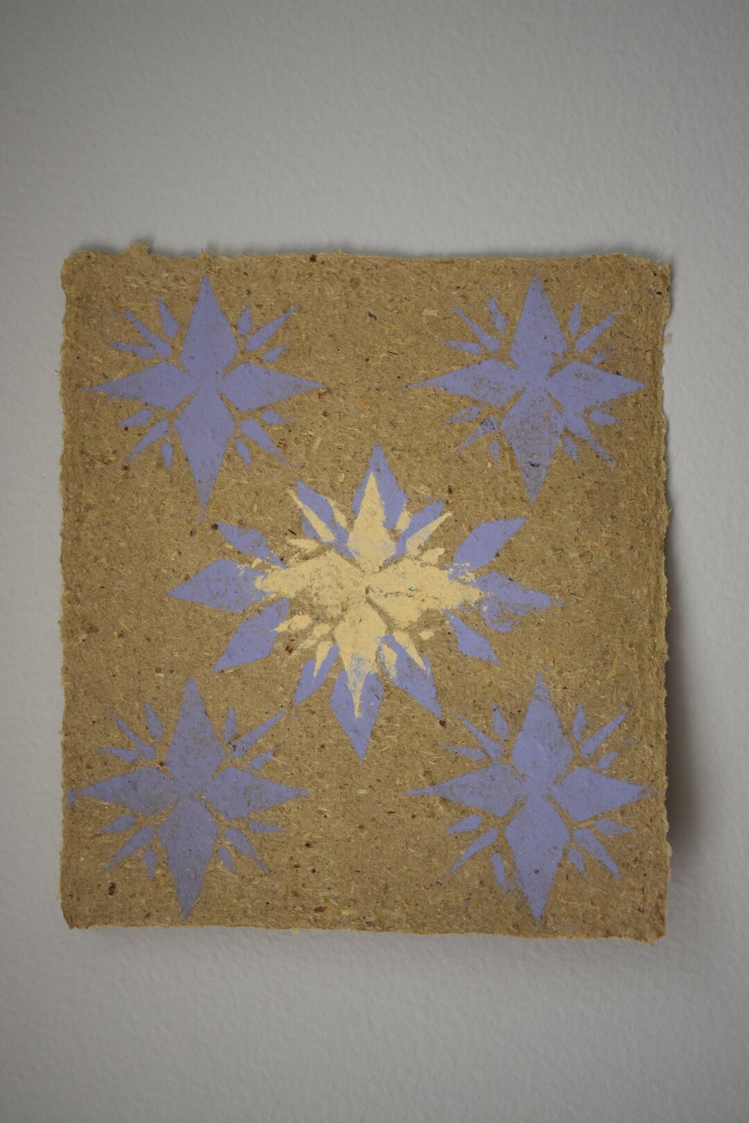 Folk Art Pattern Handmade Paper Pulp Art - Etsy
