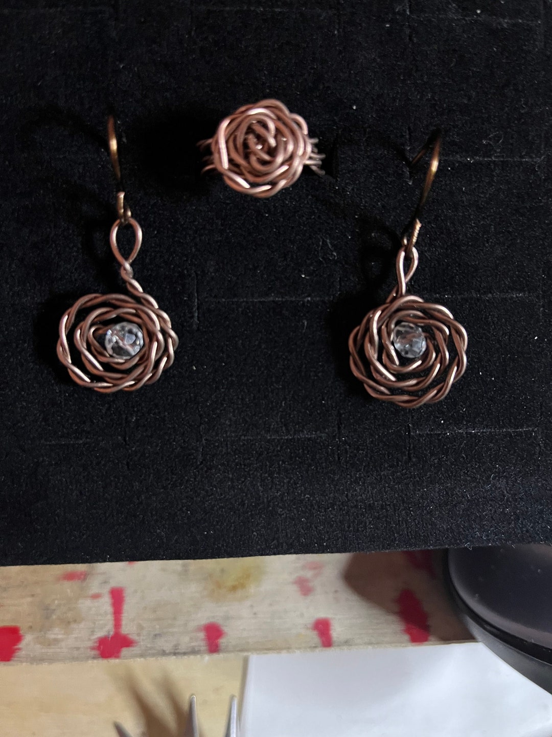 Hand Crafted Women Jewlery Twisted Wire Flower Ring & - Etsy