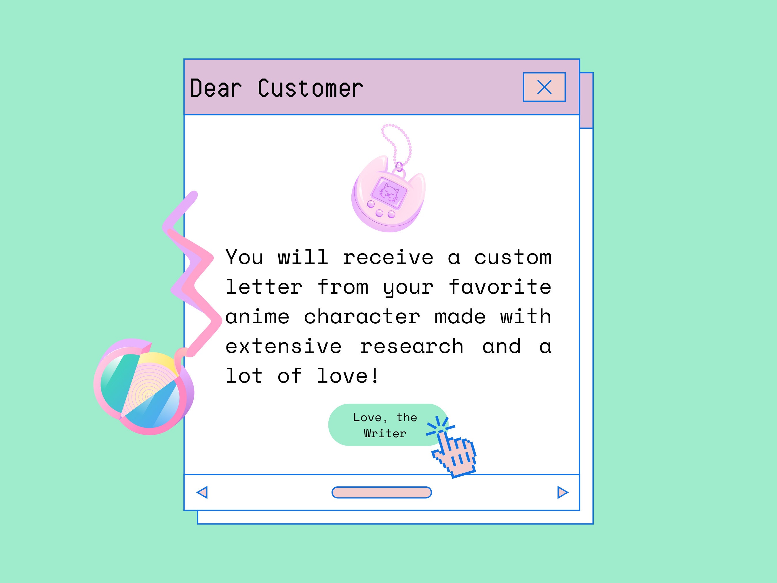 Digital Letter From Your Favorite Anime Character - Etsy
