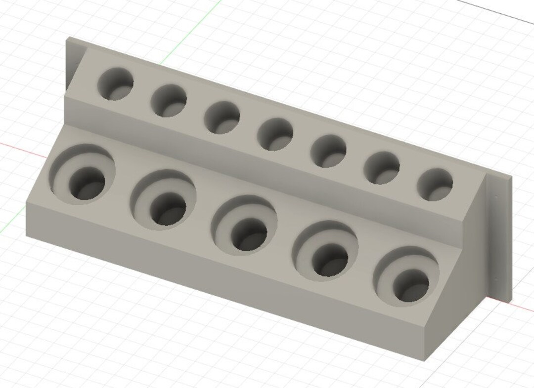 Wall Mount ER20 Collet and Collet Nut Holder - Etsy