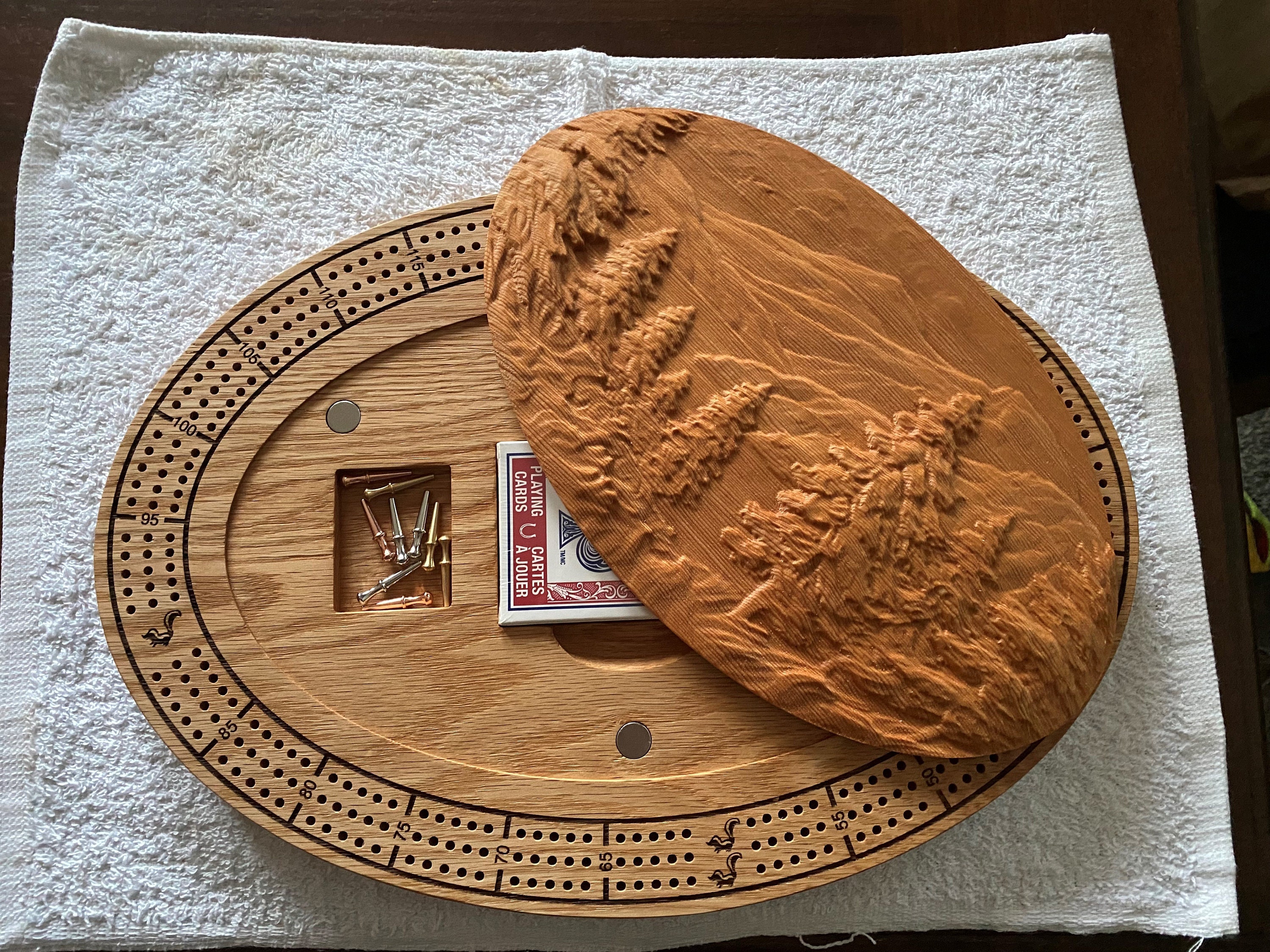 Cribbage Board W/lid Digital Files blank Lid File Included, NO 3D LID ...