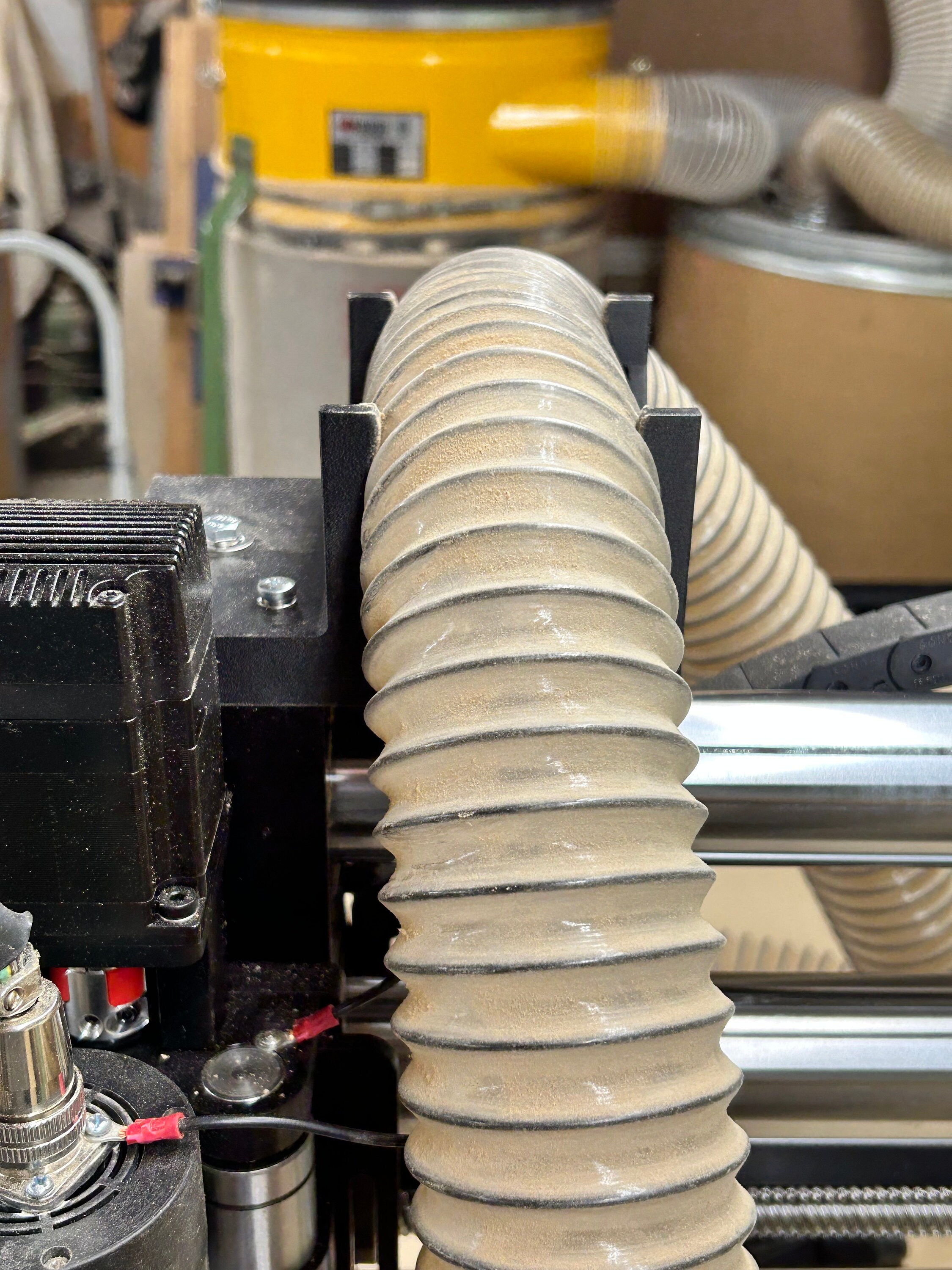 2 5 Inch Dust Hose Bracket For Onefinity Elite Series Machines With Stiffy Only Etsy