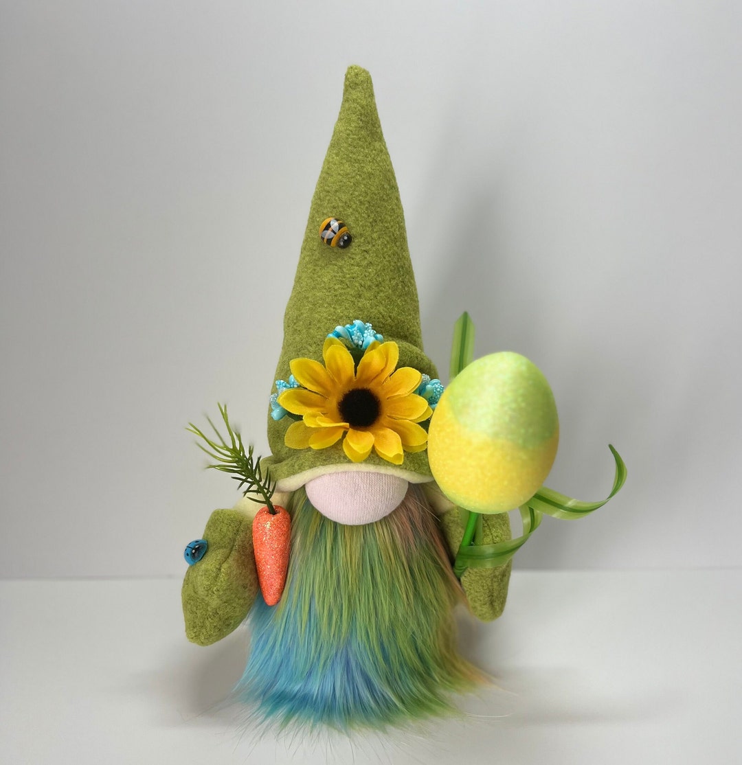 Easter Gnome Spring Gnome Textile Gnome Gnome Art Gnome Lover Funny ...