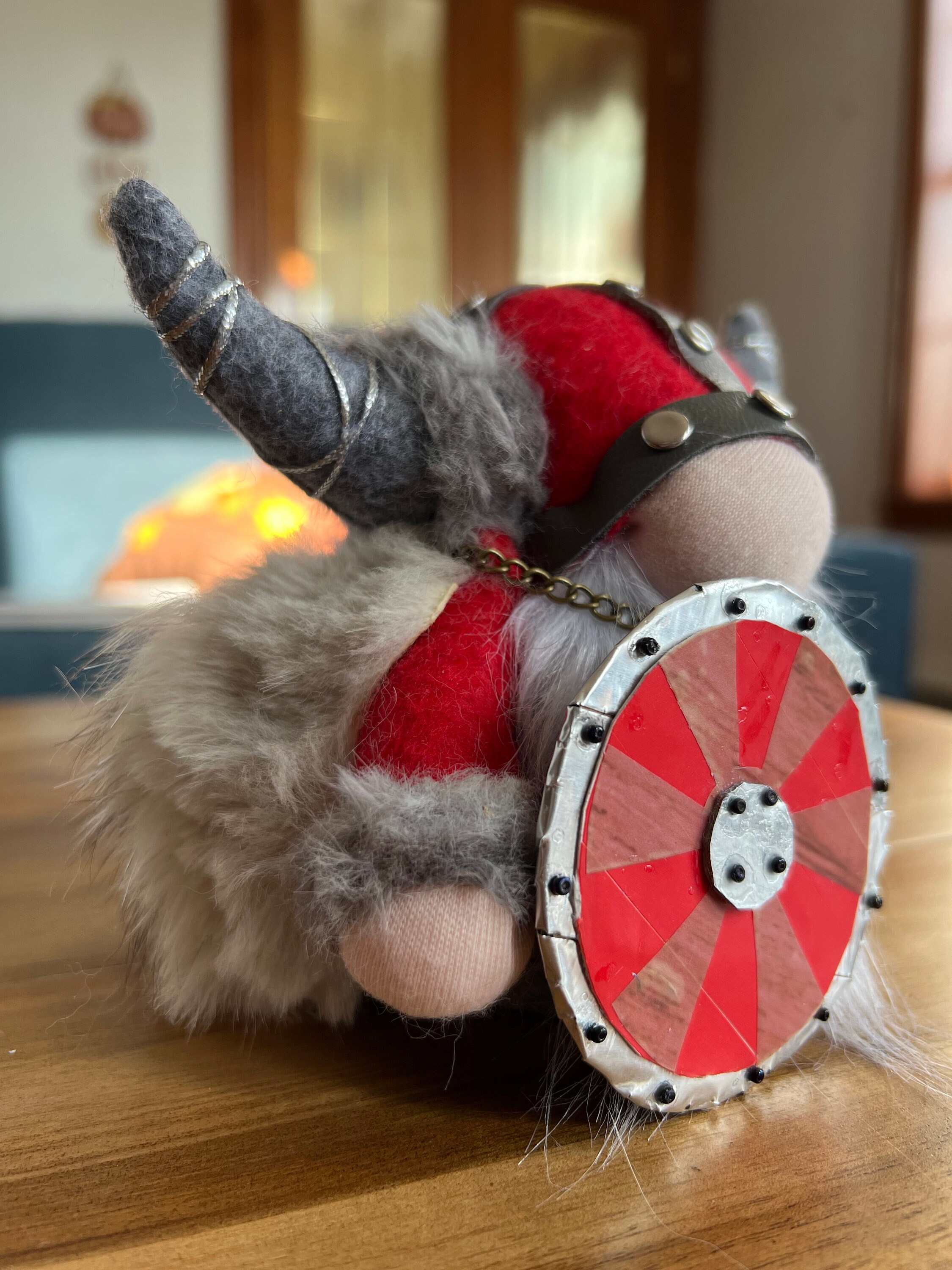 Mini Warrior Viking Gnome Textile Gnomes Decoration Decor Art Fabric ...