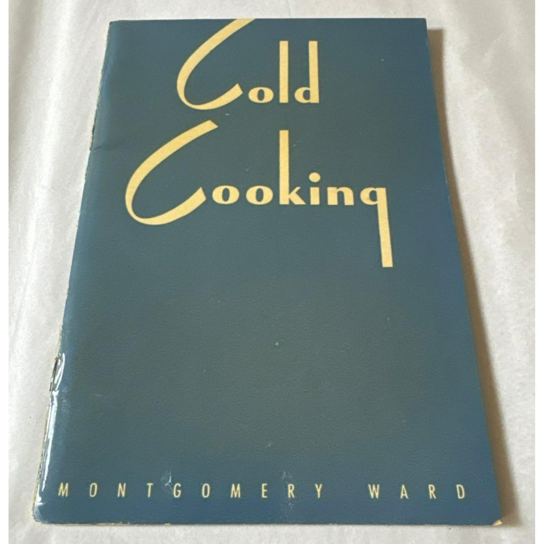 Vintage 1942 Montgomery Ward Refrigerator Cold Cooking Recipe Book - Etsy