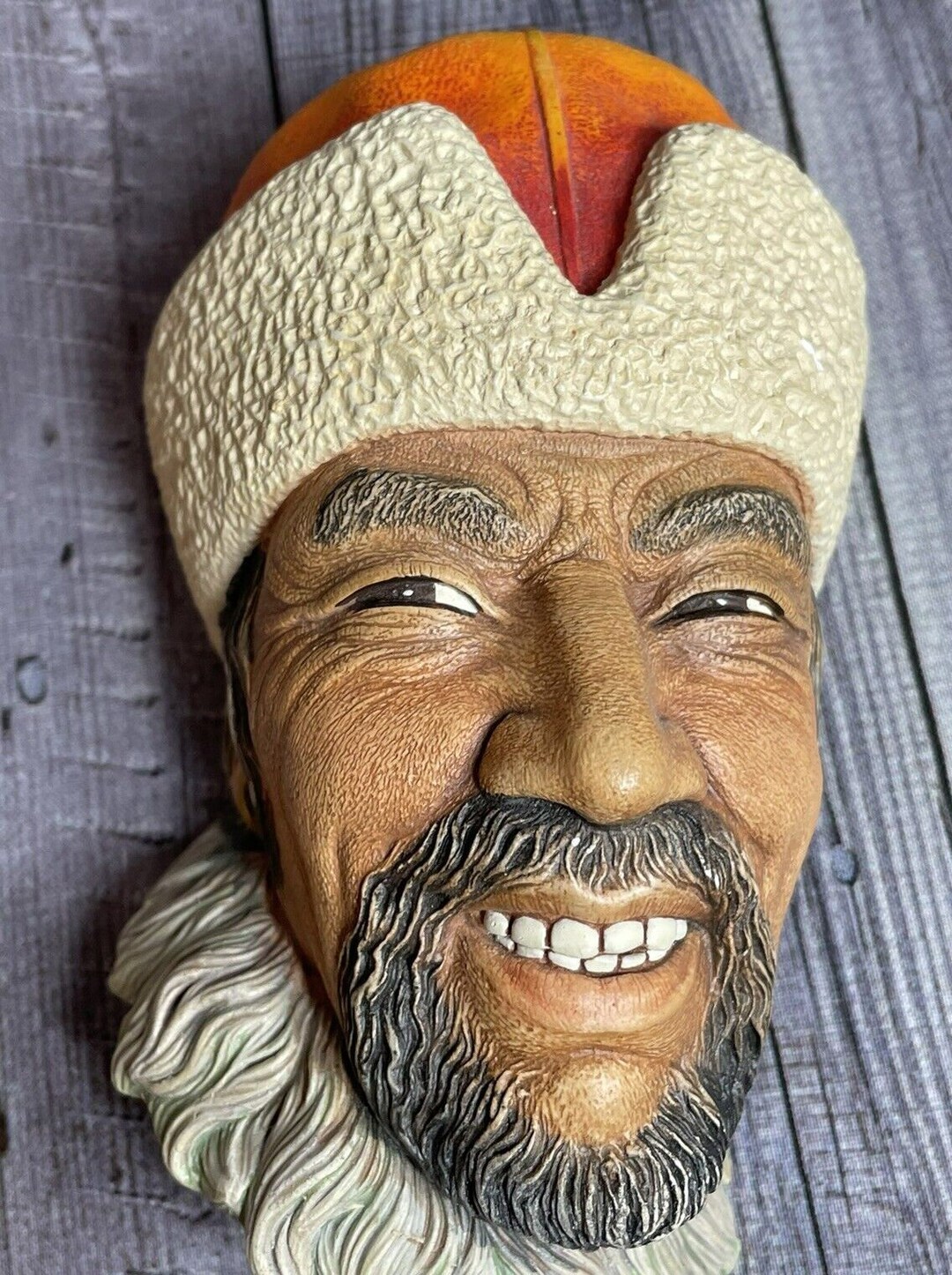 1966 BOSSONS Chalkware Himalayan Head Congleton England - Etsy