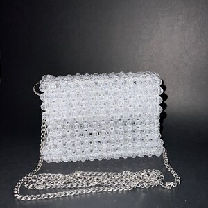 Crystal Clear Beaded Bag, Bead LUXURY Bag, Women Bead Bag, Bead Bag ...