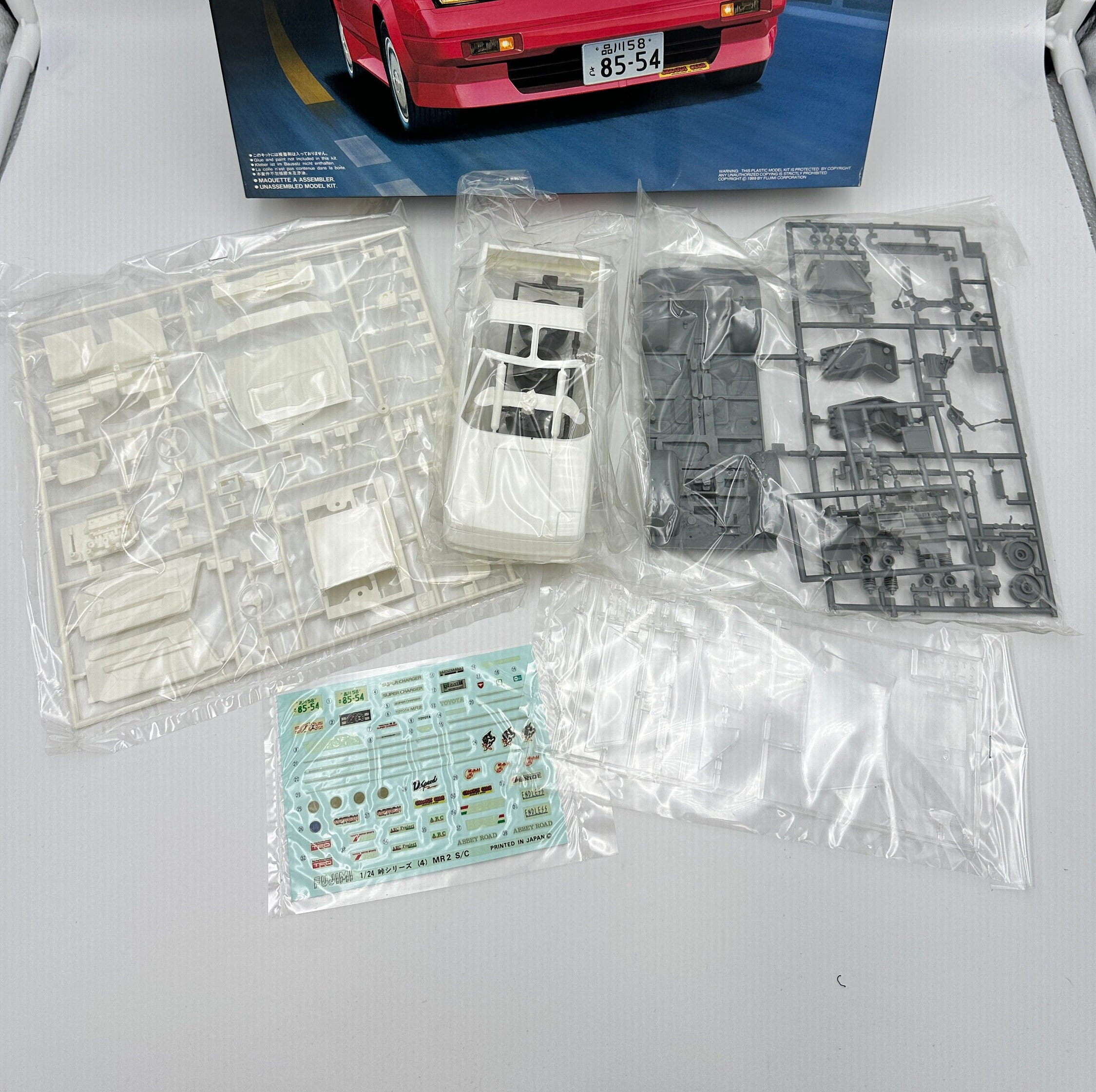 1/24 Toyota MR-2 AW11 Scale Model by Fujimi - Etsy
