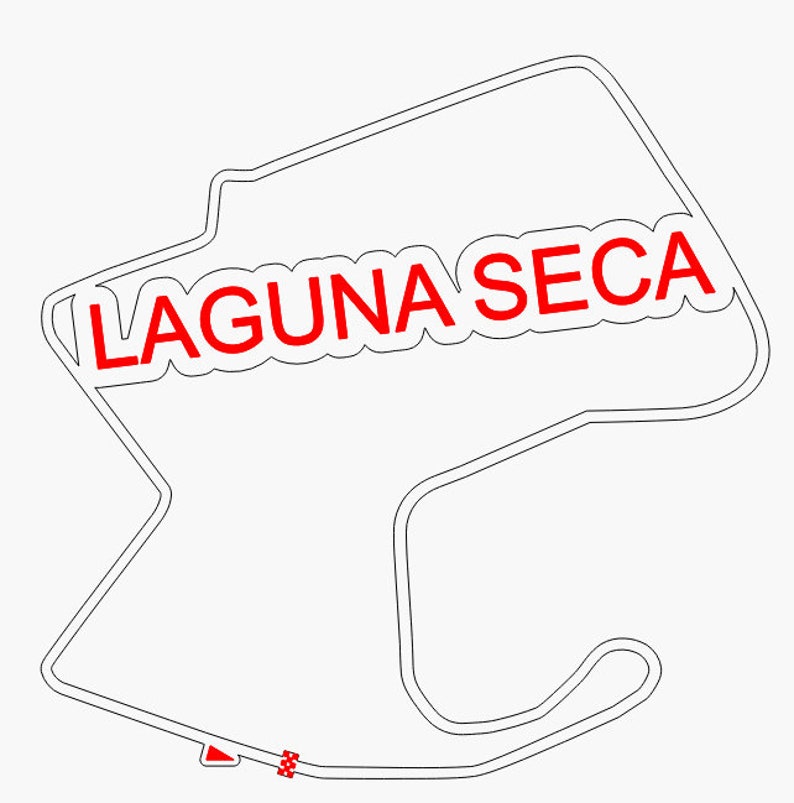 Laguna Seca Race Track Digital Download for Laser Cutting, Engraving ...