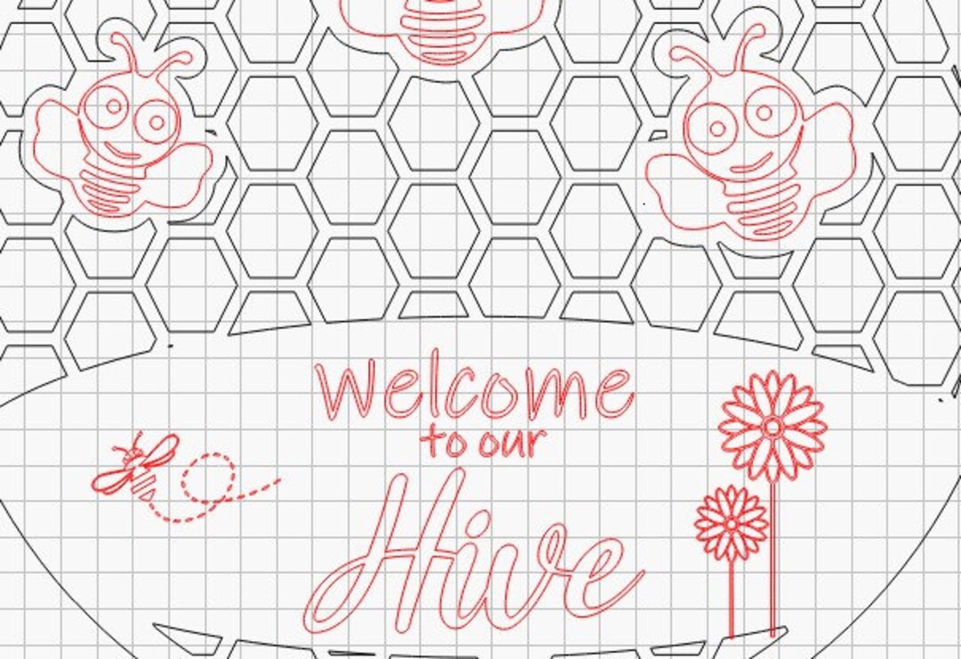 Welcome to Our Hive Sign for Laser, Cricut, or CNC Crafting. Also Great ...