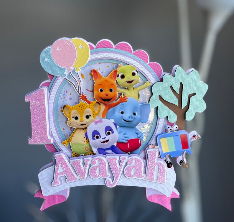 Word Party Cake Topper - Etsy