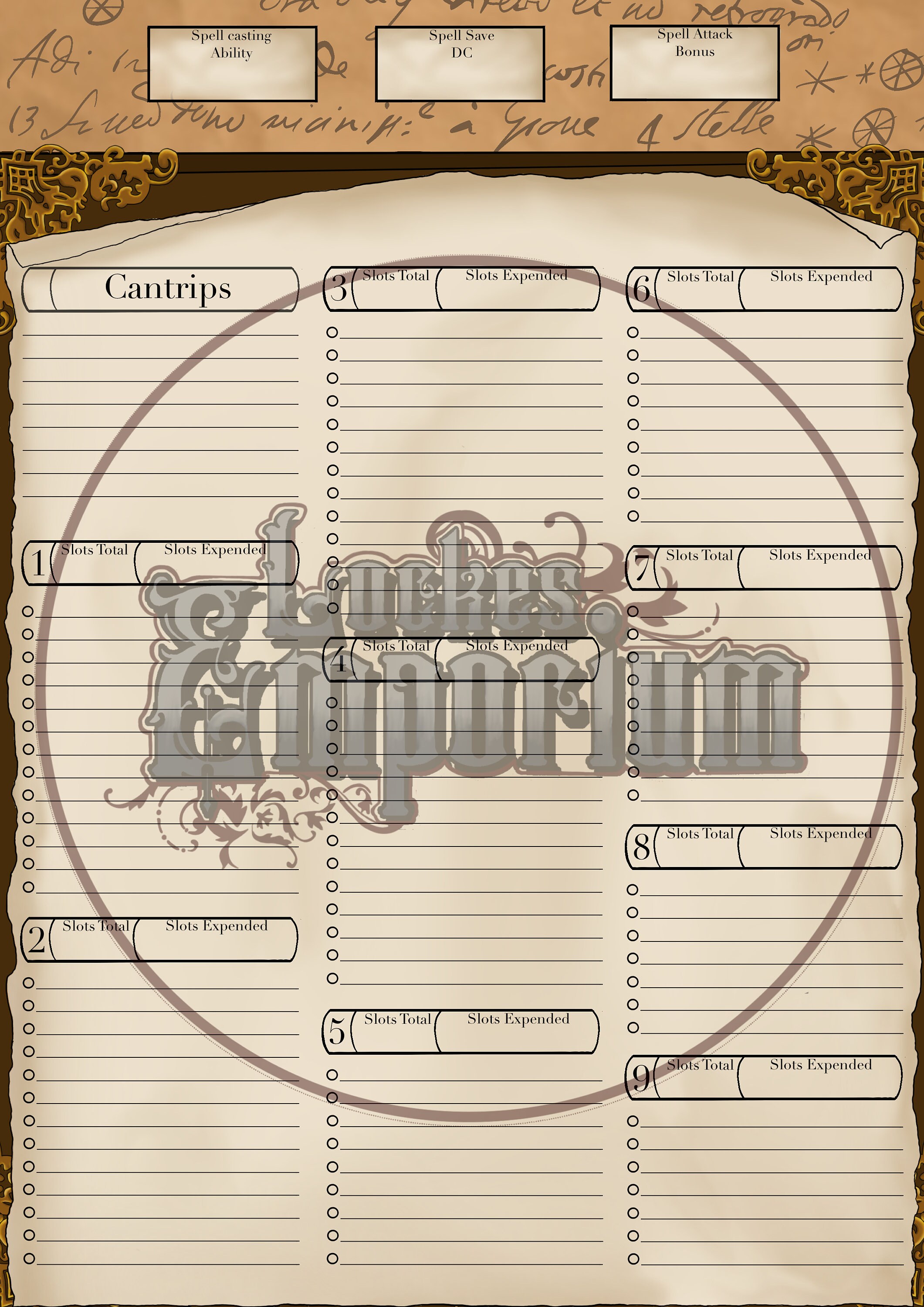 Dungeons and Dragons Artificer/steampunk Character Sheet - Etsy
