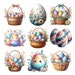 Easter Egg Artistry Clipart PNG, Springtime Graphics Clipart, Easter ...