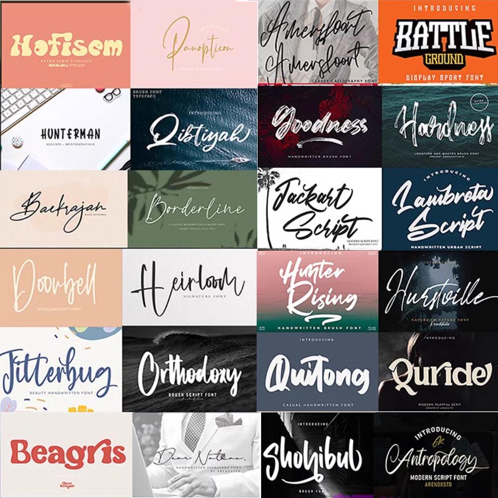 Feature Font Bundle Best Collection, Poster Designer English Font ...