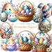 Easter Egg Artistry Clipart PNG, Springtime Graphics Clipart, Easter ...