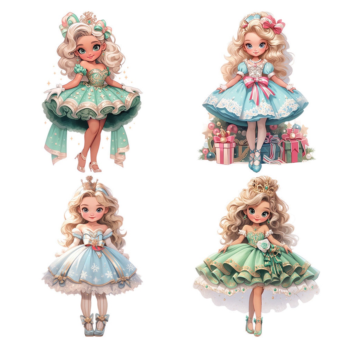 Nutcracker Girls PNG Clipart, Winter Christmas Dancers (commercial Use ...