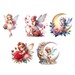 Cupid Elves Romantic Valentine's Day PNG, Angel Girls Digital Clipart ...