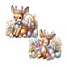 Easter Deer Clipart PNG, Watercolor Easter Clipart, Cute Baby Deer ...
