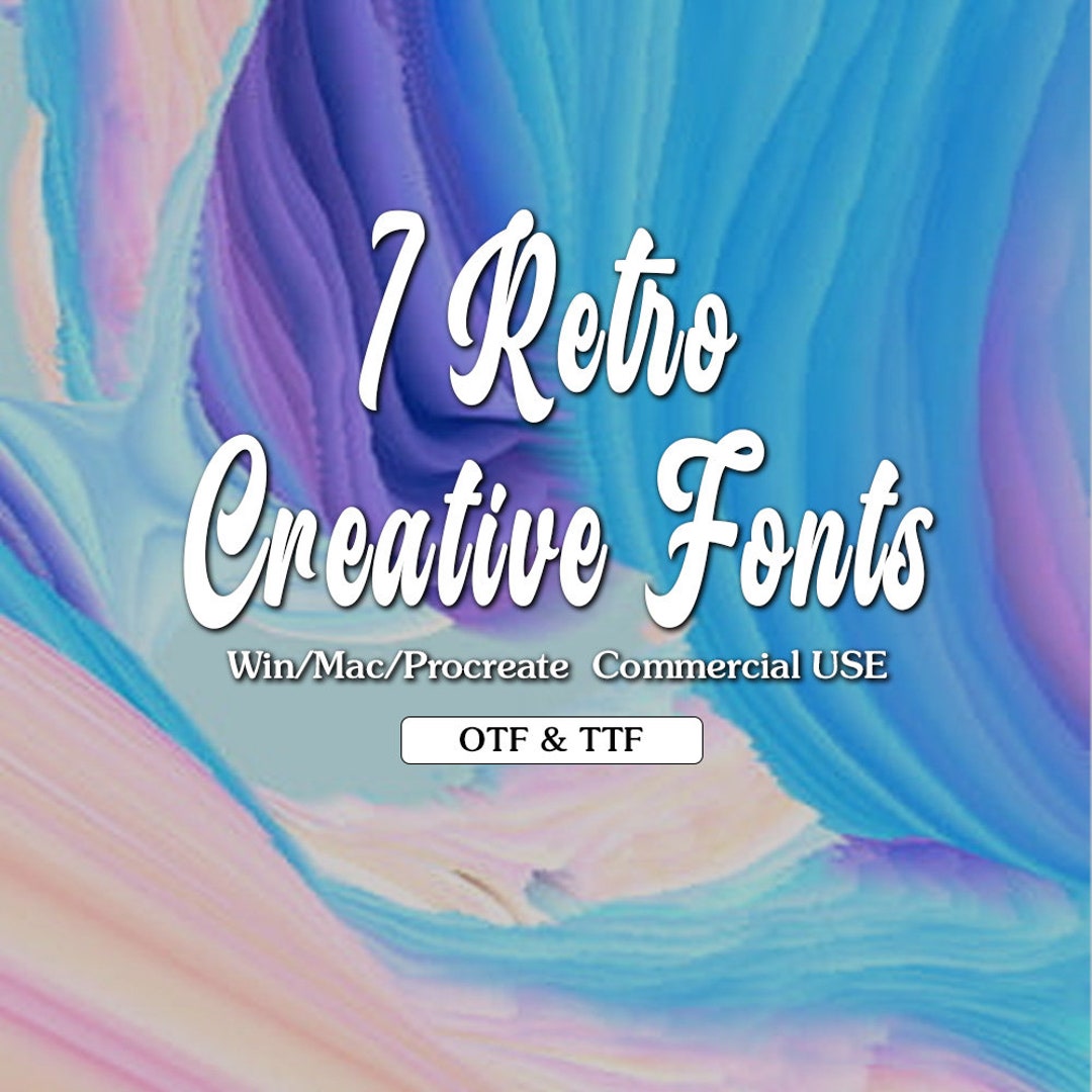 Cute Cartoon Font Bundle Best Collection, American Retro English Font ...