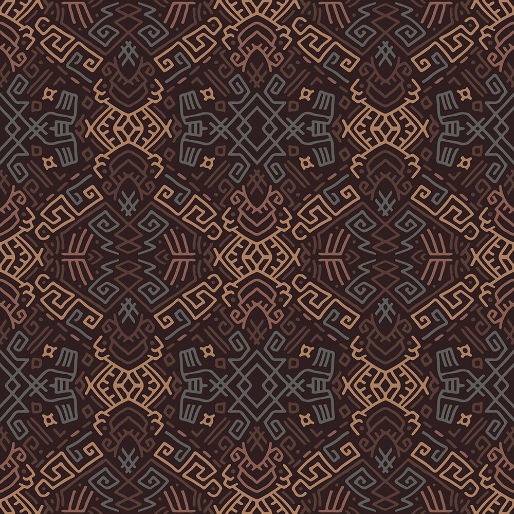 Tribal Digital Paper, Seamless Pattern, Native Americans Digital Paper ...