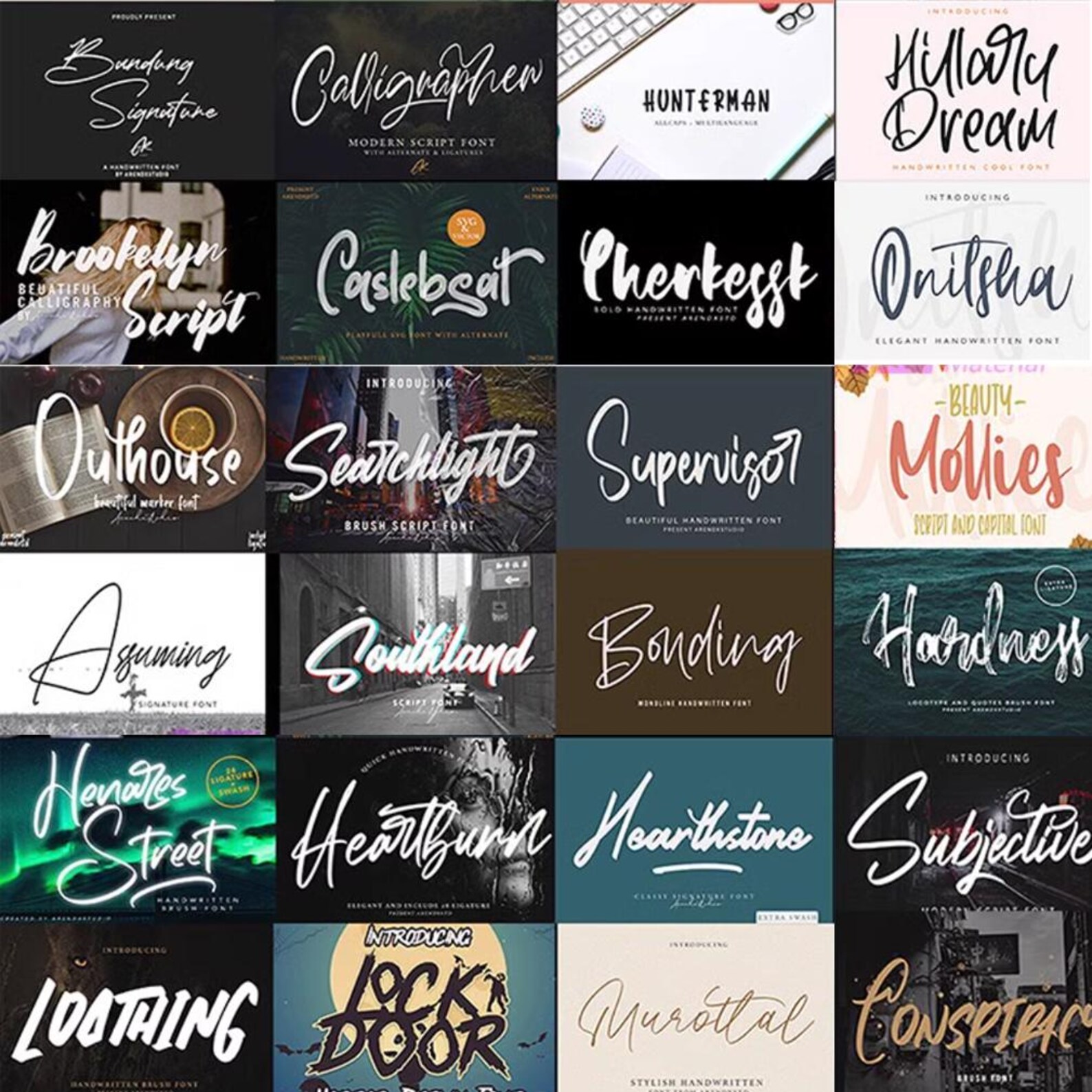Feature Font Bundle Best Collection, Poster Designer English Font ...
