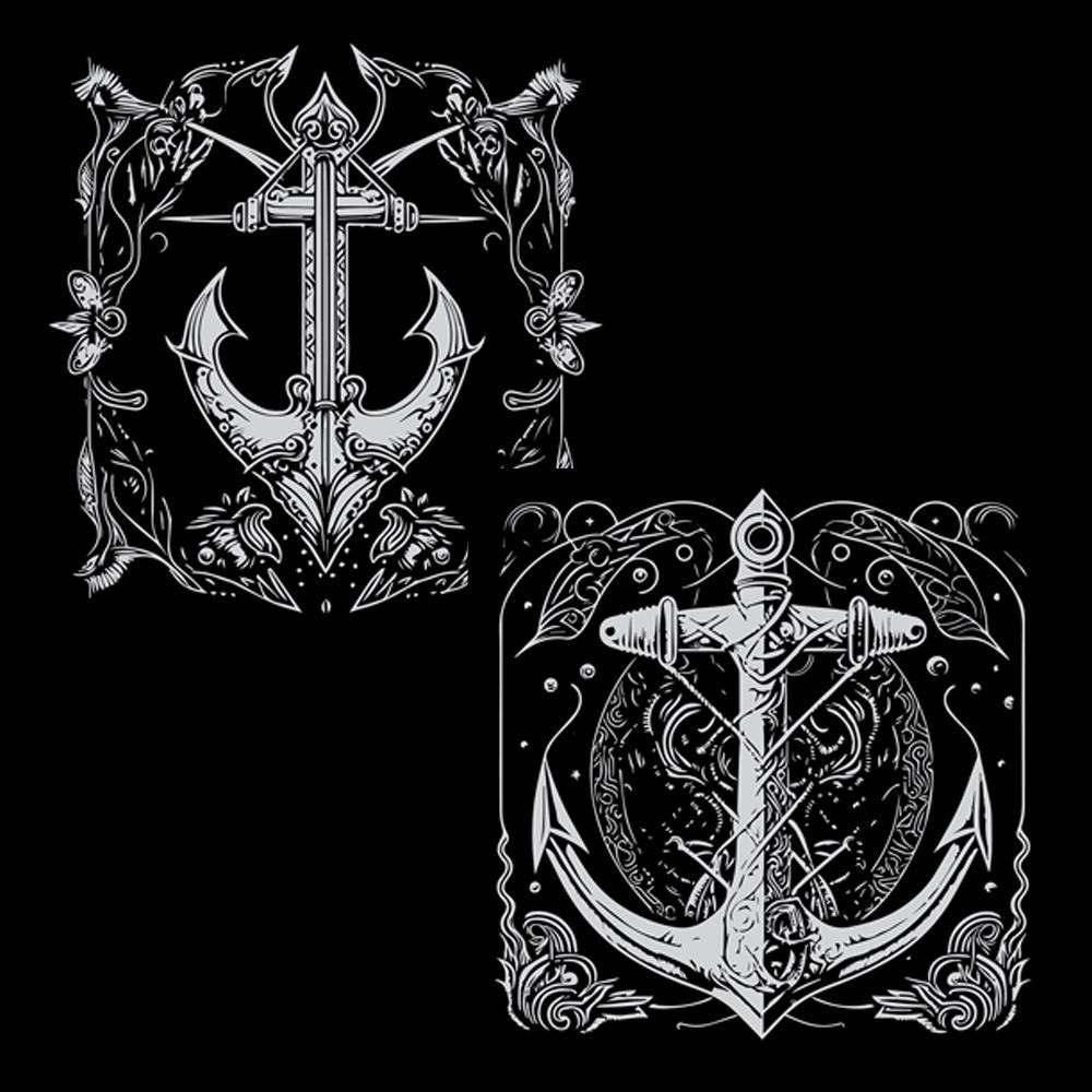 King Sword Clipart, Vine Angel Wings PNG, Mandala Vector Art, Black ...