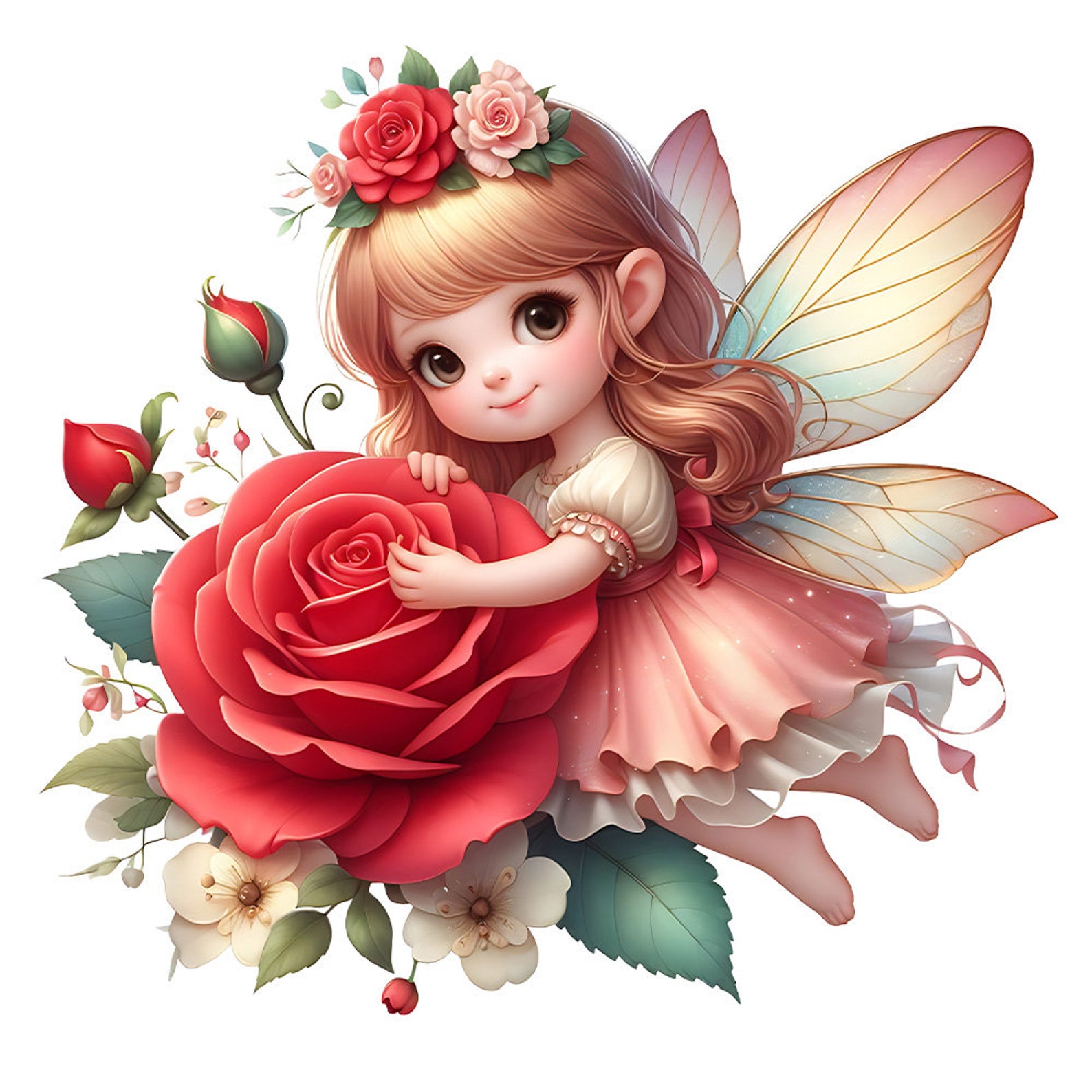 Cupid Elves Romantic Valentine's Day PNG, Angel Girls Digital Clipart ...