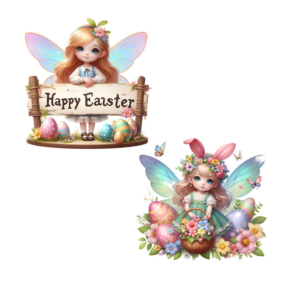 Easter Baby Elfin Clipart PNG, Watercolor Easter Clipart, Cute Baby ...