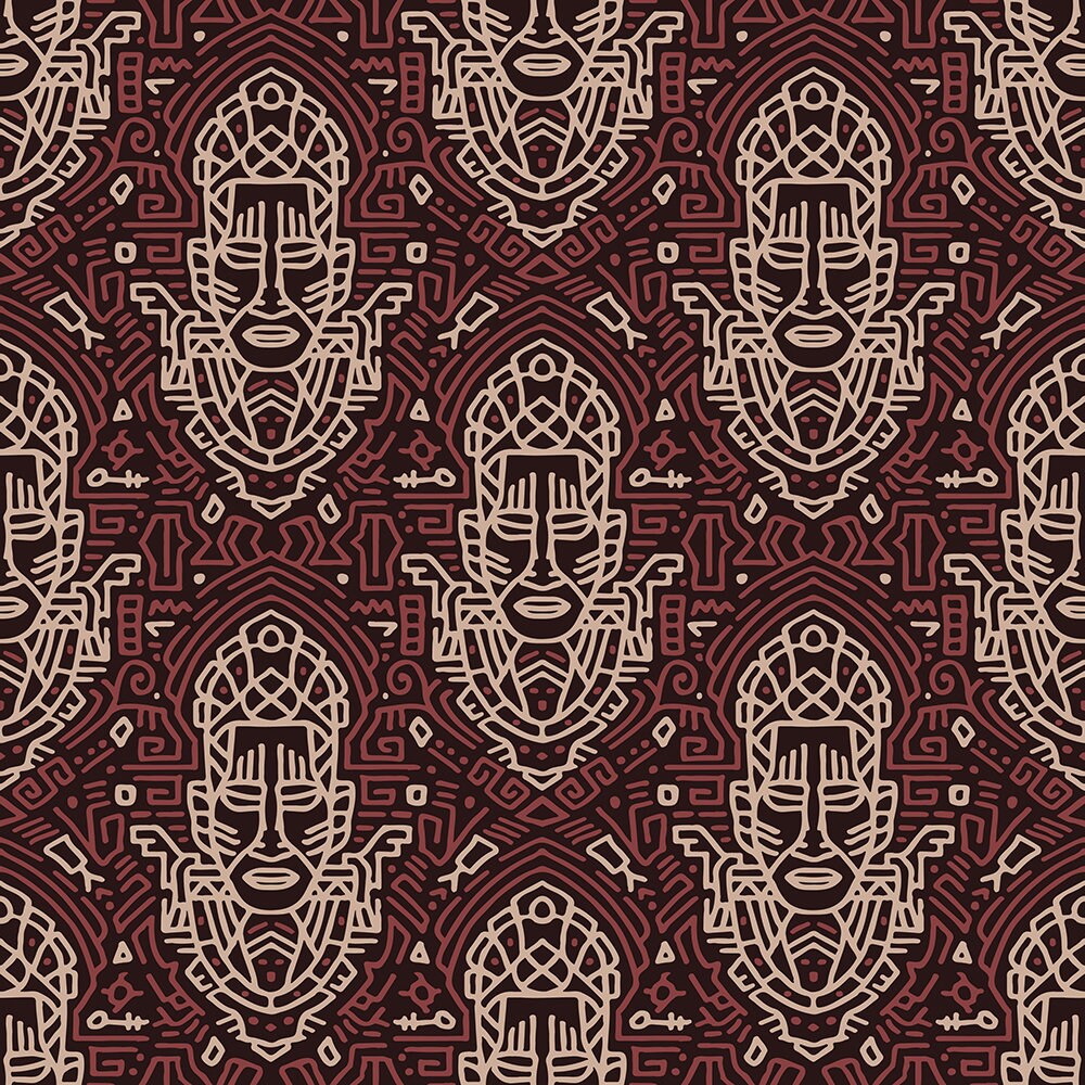 Tribal Digital Paper, Seamless Pattern, Native Americans Digital Paper ...