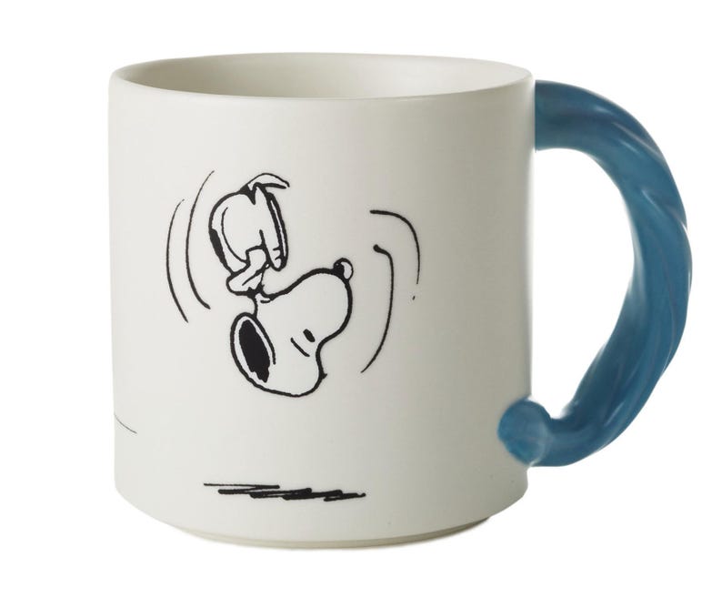 UNIQUE PEANUTS Snoopy Linus Blue Blanket 3D Handle Mug - Etsy
