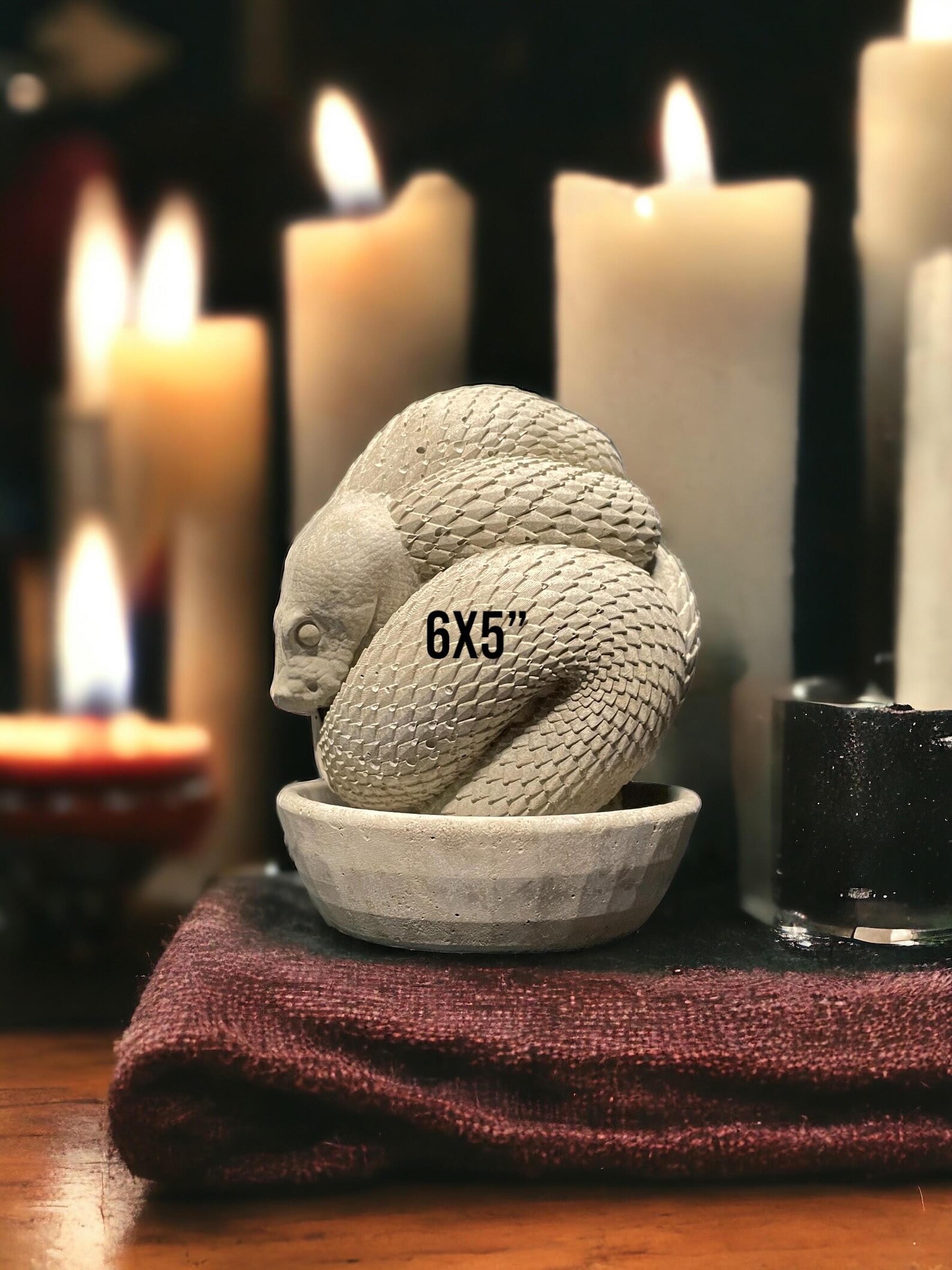 Snake Statue - Concrete Statuary Decor - Lawn & Garden Art - Outdoor ...