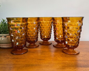 Whitehall Amber Glasses - Etsy