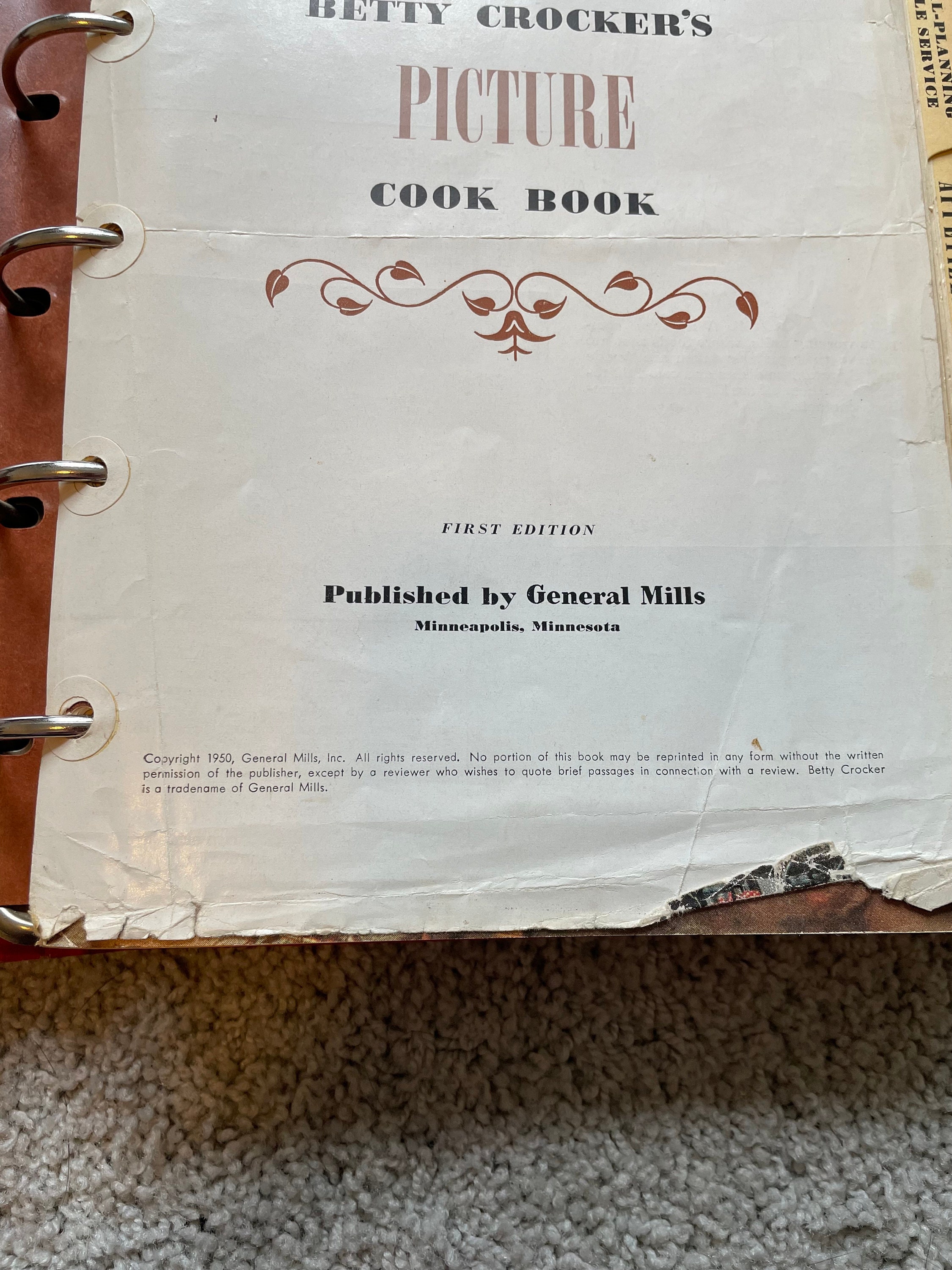 Betty Crockers Picture Cook Book Rare First Edition First Printing 1950 ...